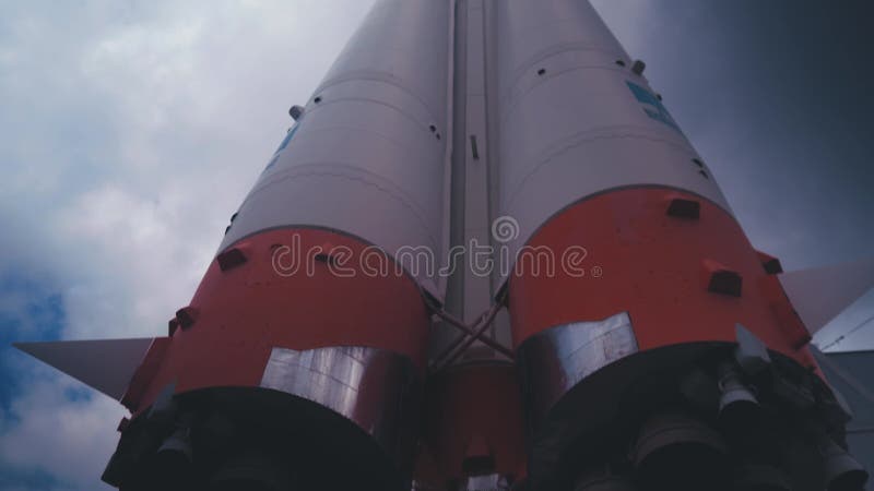 Towering Soviet Rocket, Vertical Composition Stock Video - Video of ...