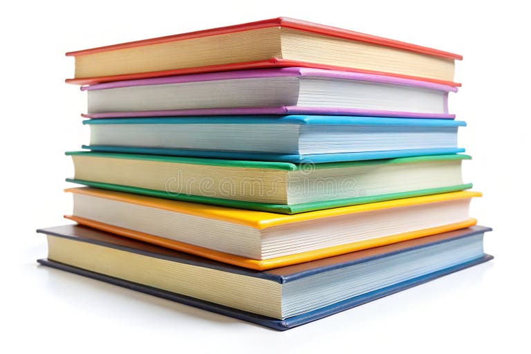 A Towering Stack of Hardback Textbooks a Powerful Symbol of Learning ...