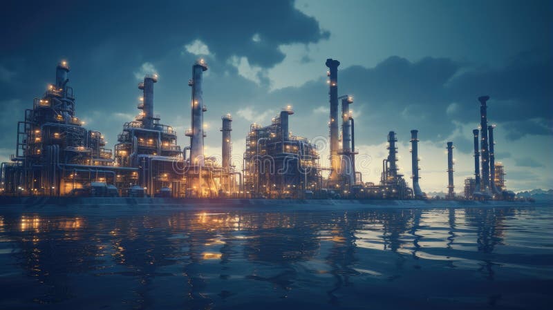 The Towering Structures and Intricate Network of Pipes and Machinery at ...