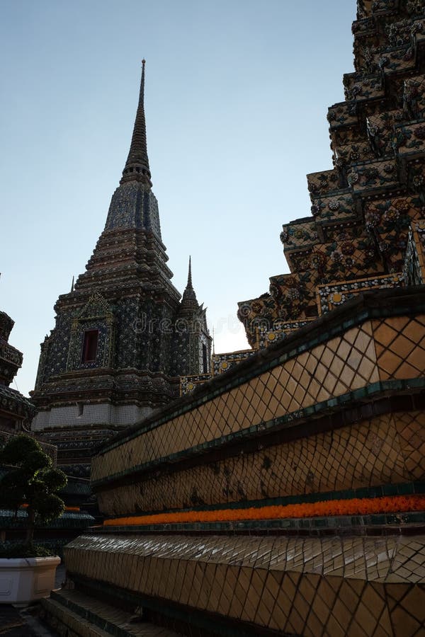 The Towers of the Ancient Buddhist Monastery are Decorated with ...