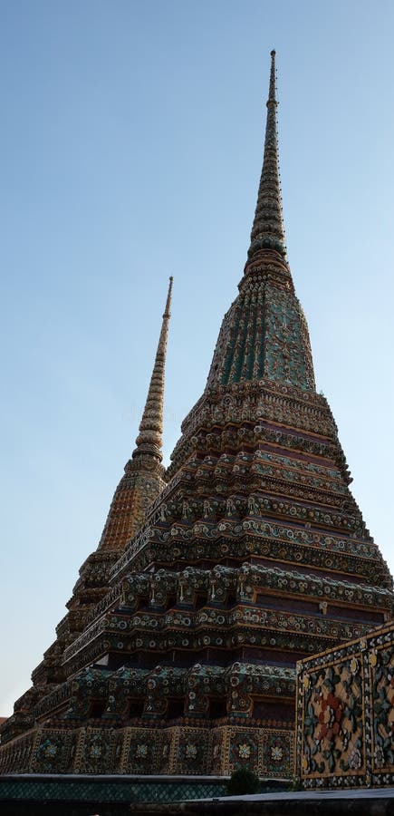The Towers of the Ancient Buddhist Monastery are Decorated with ...