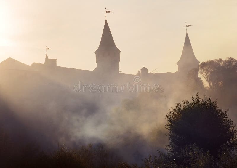 Towers are in fog stock image. Image of towers, drenched - 7208351