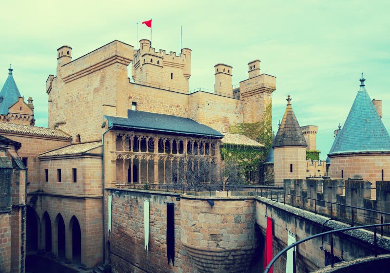 Towers of Gothic Castle. Toned Photo Stock Photo - Image of european ...