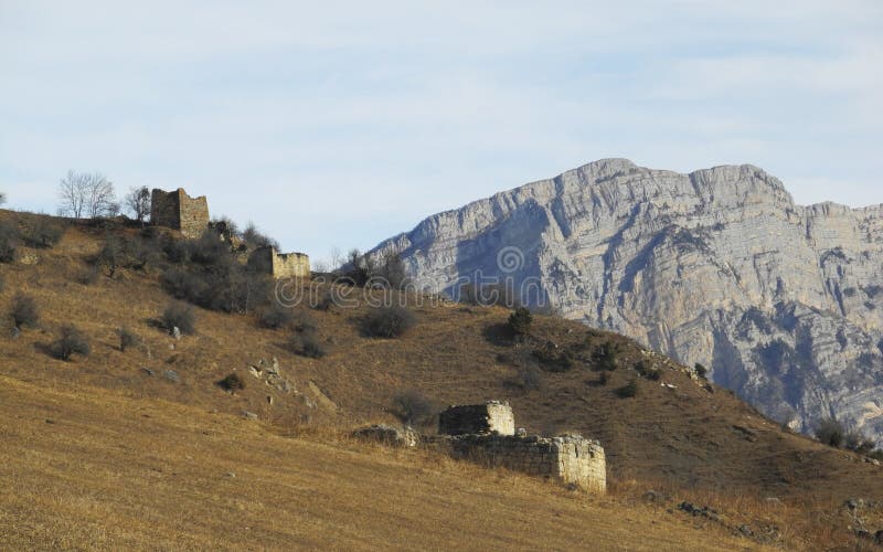 Towers of Ingushetia. Ancient Architecture and Ruins Stock Photo ...