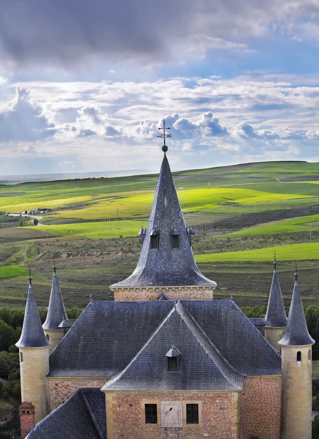 Towers of a Medieval Palace Stock Image - Image of ancient, outdoors ...