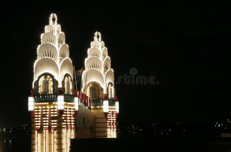 Towers At Night stock image. Image of australian, scene - 944417