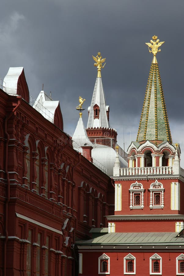 Towers on Red Square, Moscow, Russia Stock Image - Image of building ...