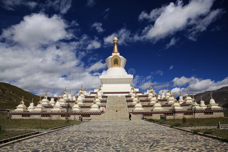 Towers in Tibet stock image. Image of towers, architecture - 65703905