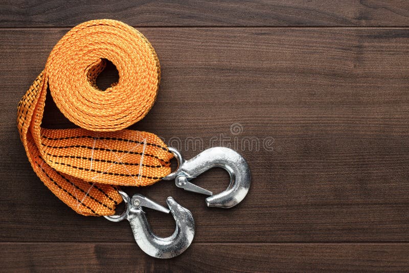 Towing rope on the table stock image. Image of hook, tool - 70736643