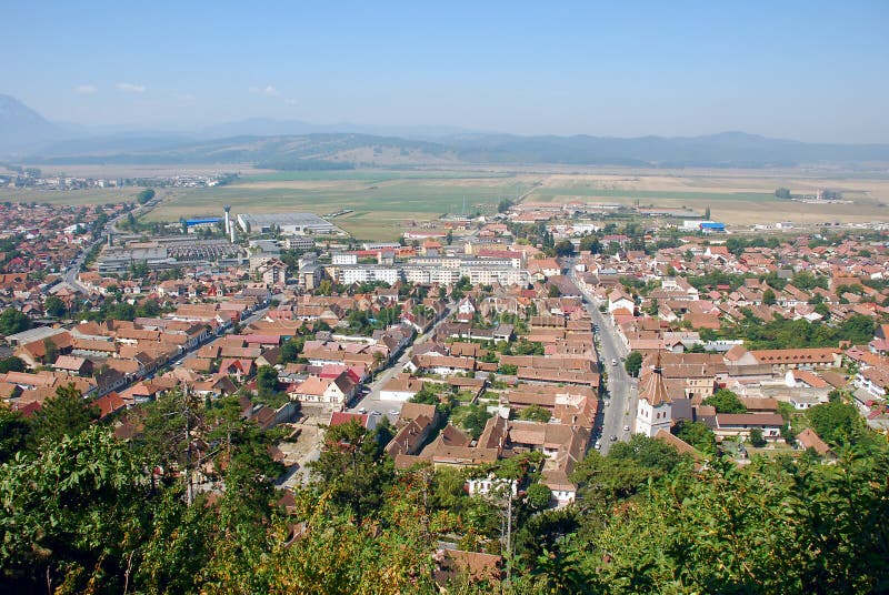 Vacha River Valley Landscape Stock Image - Image of bridge, houses ...