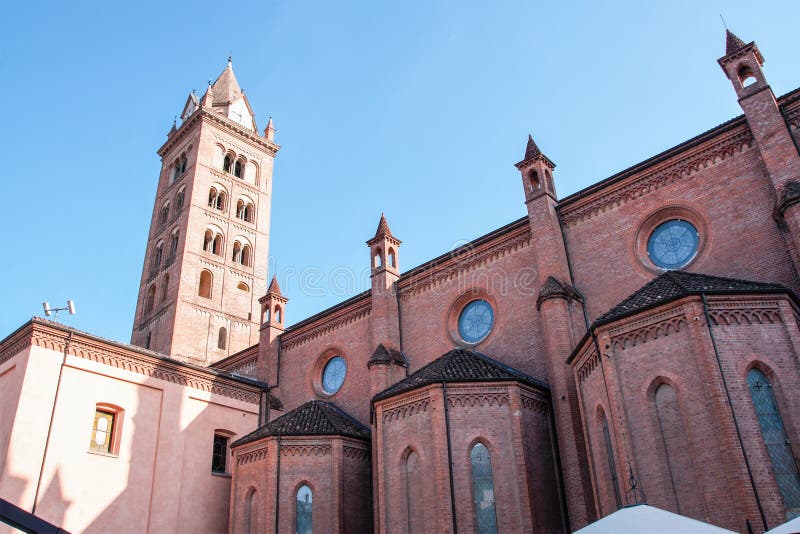 The Town of Alba and Its Towers Stock Photo - Image of cityscape, town ...
