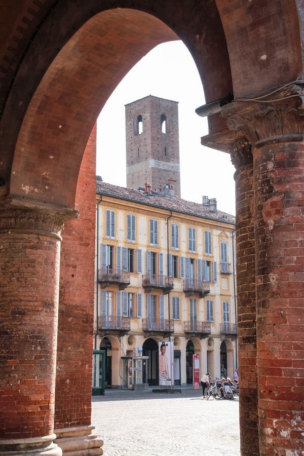 The Town of Alba and Its Towers Editorial Stock Image - Image of tower ...