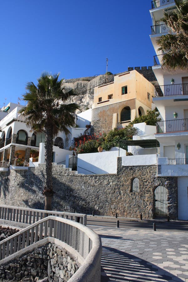 Almunecar Promenade ( Spain ) Stock Photo - Image of ocean, surf: 7513958