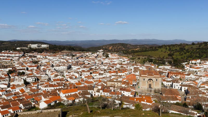 Town of aracena stock image. Image of panorama, country - 273326167
