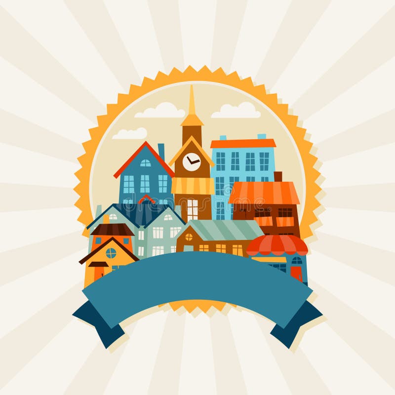 Town Background Design Stock Illustrations – 271,475 Town Background ...