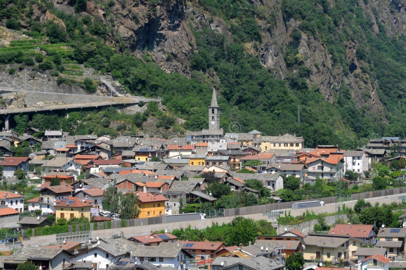 Fort Bard Fortified Complex In Aosta Valley In Bard, Italy Editorial ...