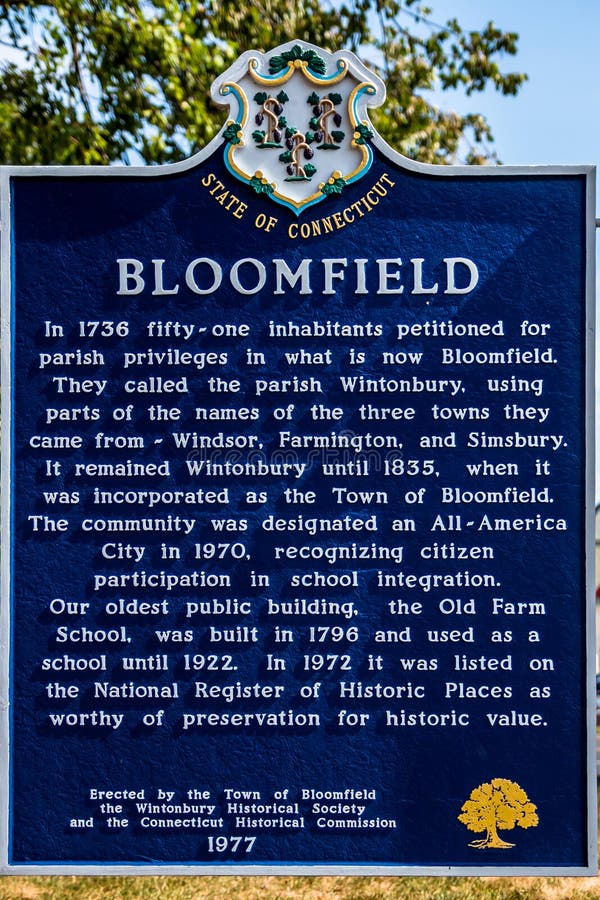 Town of Bloomfield, Connecticut the Town in Hartford County Was Settled ...