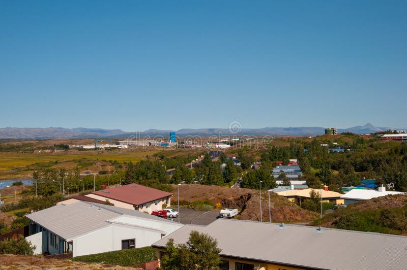 Borgarnes, Iceland: Sunset Views of Borgarfjordur Stock Photo - Image ...