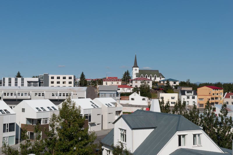 Town Of Borgarnes In Iceland Stock Image - Image of view, icelandic ...