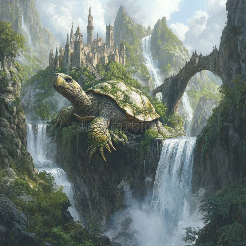 A Town Built Atop the Colossal, Slumbering Shell of a Giant Tortoise ...