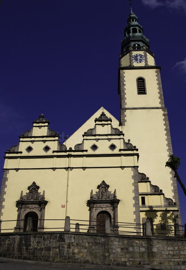 The Town of Bystrzyca Klodzka Stock Image - Image of shrub, poland: 3242853