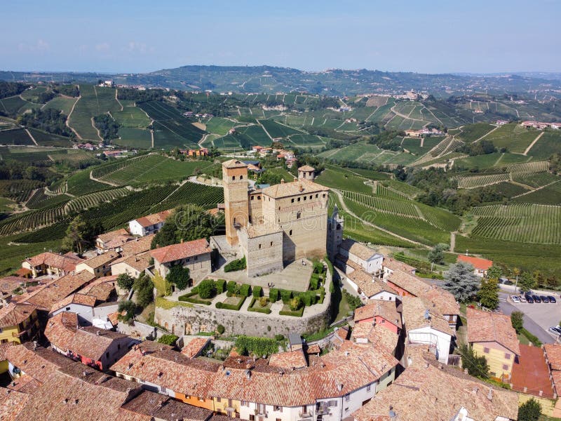 Aerial View of Serralunga Alba Editorial Photography - Image of cuneo ...