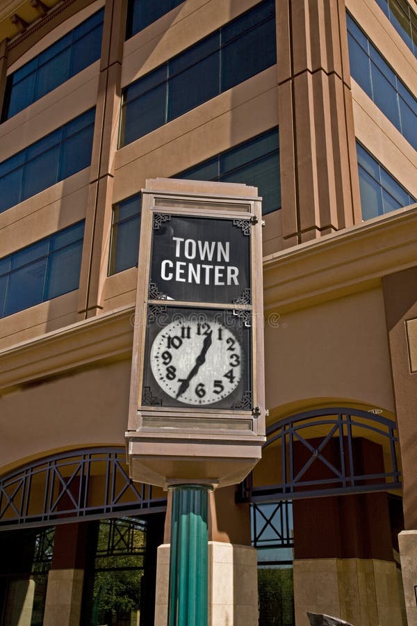 Town Center--Mesa Arizona stock image. Image of blue, downtown - 7493939