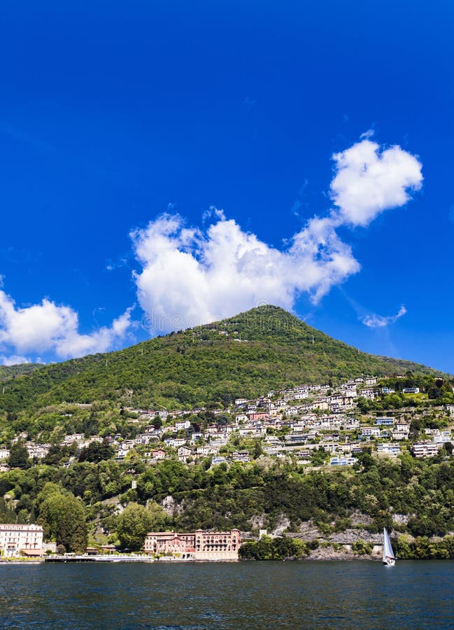Town Cernobbio on Como Lake Stock Photo - Image of place, waterfront ...
