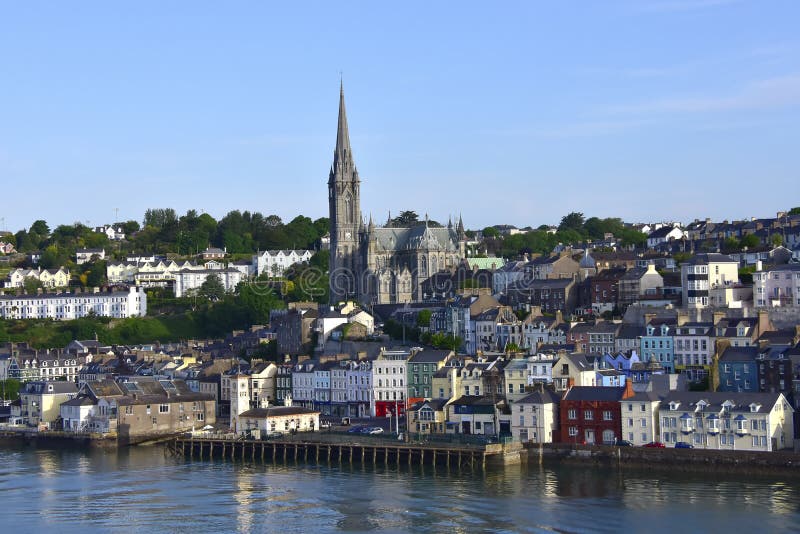 Town of Cobh Ireland stock image. Image of blue, colman - 91061465