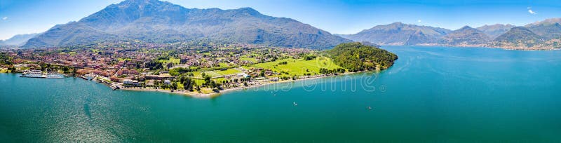 Town of Colico on Lake Como Stock Image - Image of port, lido: 203223139
