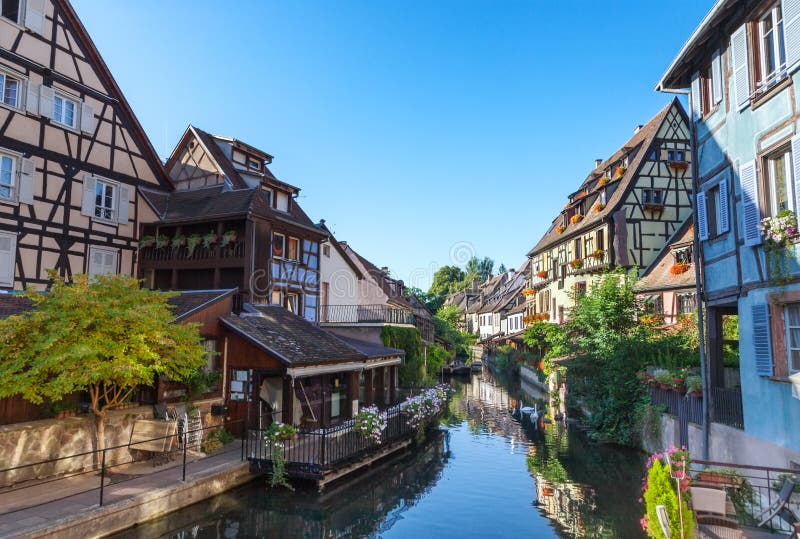 Town of Colmar stock image. Image of culture, channel - 259056067