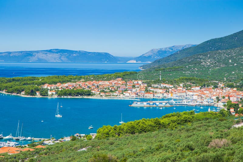 Town of Cres on the Island of Cres in Croatia Stock Image - Image of ...