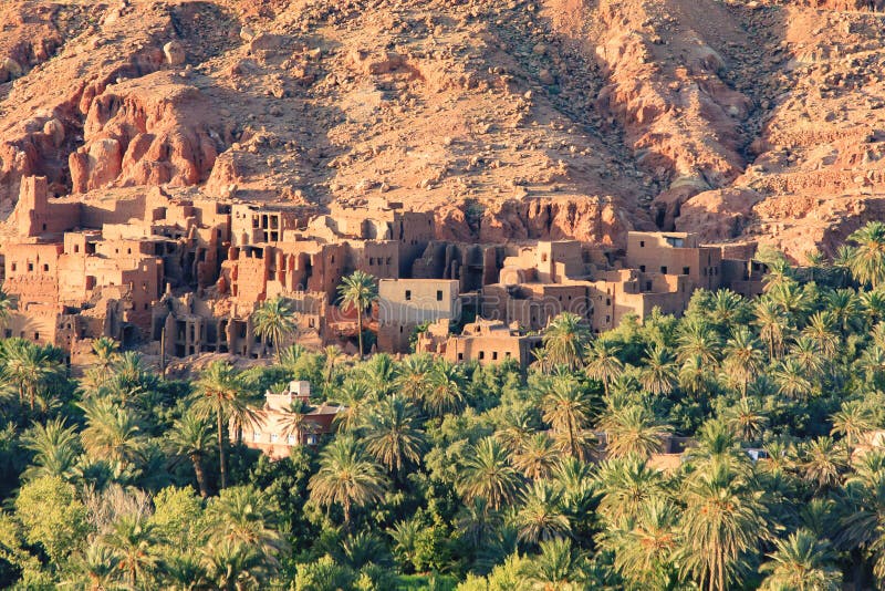 Town in Draa valley stock image. Image of sahara, valley - 99266097
