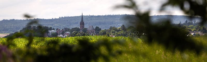Town of Frankenberg in Germany Panorama Stock Image - Image of germany ...