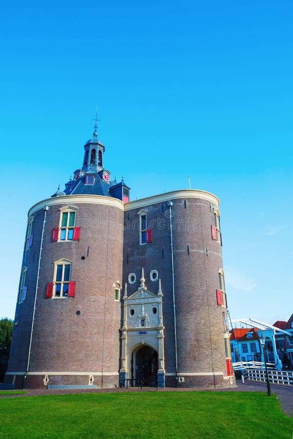 Town Gate of Enkhuizen, Netherlands Stock Photo - Image of historical ...