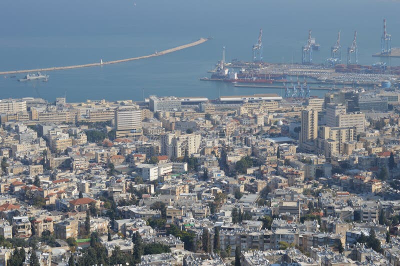 Town. Haifa editorial stock photo. Image of light, backgrounds - 95518143