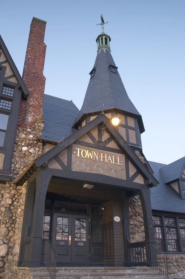 Town Hall stock photo. Image of rhode, architecture, classical - 4557698