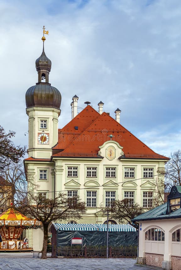 Town Hall of Altotting, Germany Stock Image - Image of bavaria, square ...