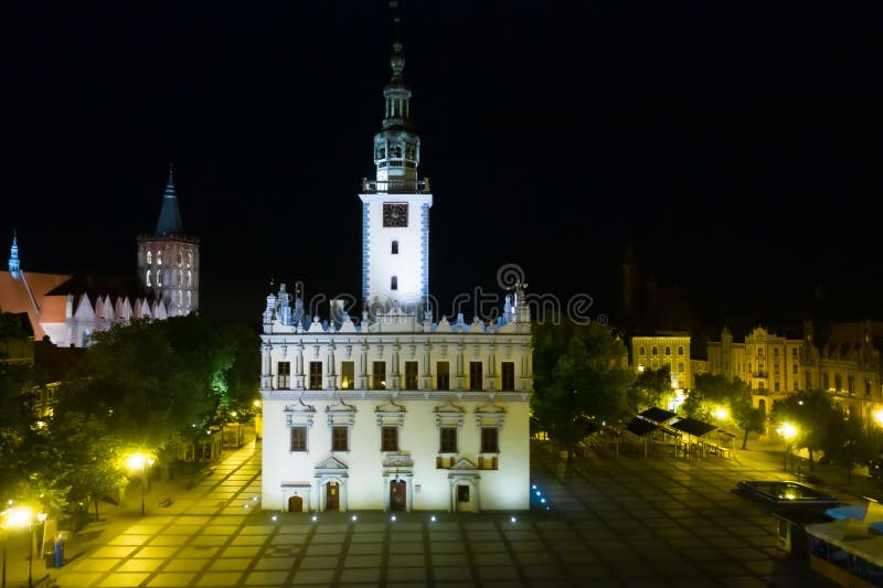 Town Hall Building in an Old Town in Europe Stock Image - Image of view ...