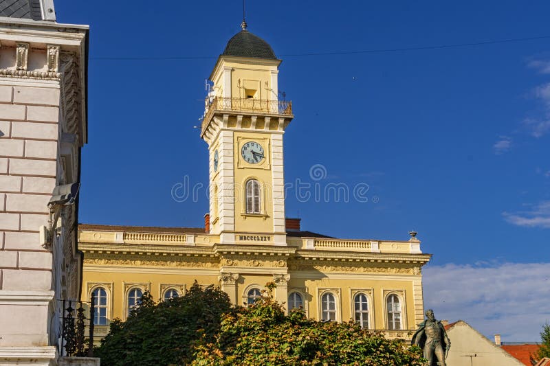 Town Hall in the Centre of Komarno Stock Photo - Image of city, komarno ...