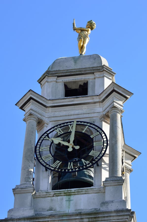 Town Hall clock detail stock photo. Image of architecture - 39256342
