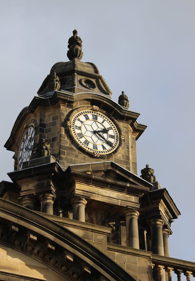 Town Hall and Clock, Lancaster, Lancashire Stock Photo - Image of hall ...