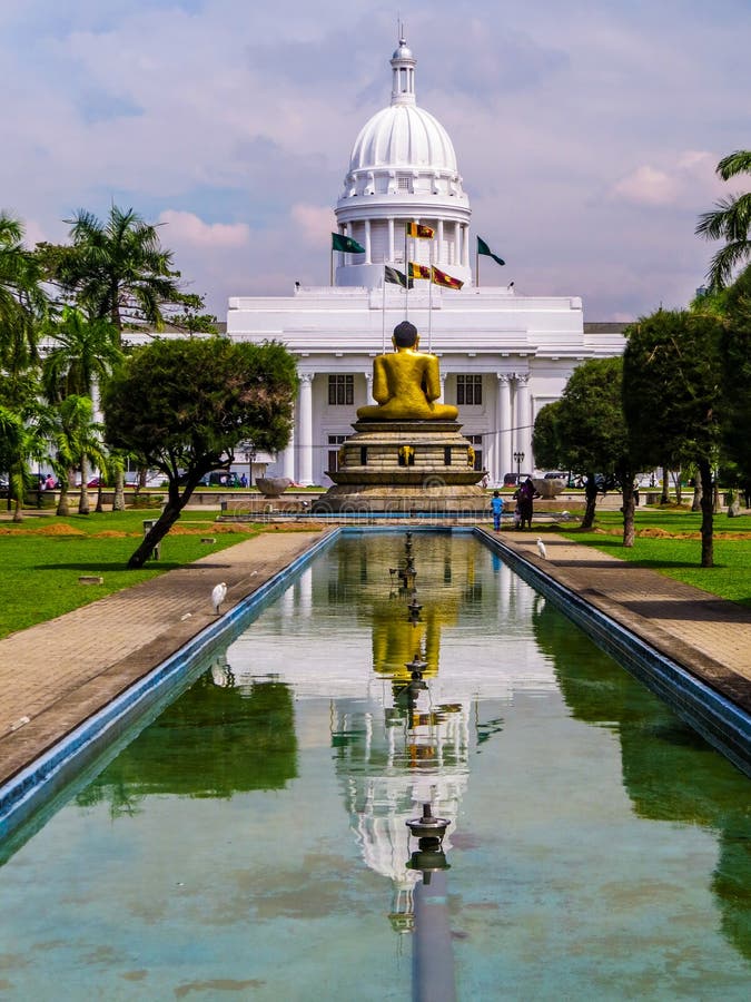 Town Hall in Colombo, Sri Lanka Stock Image - Image of community, green ...