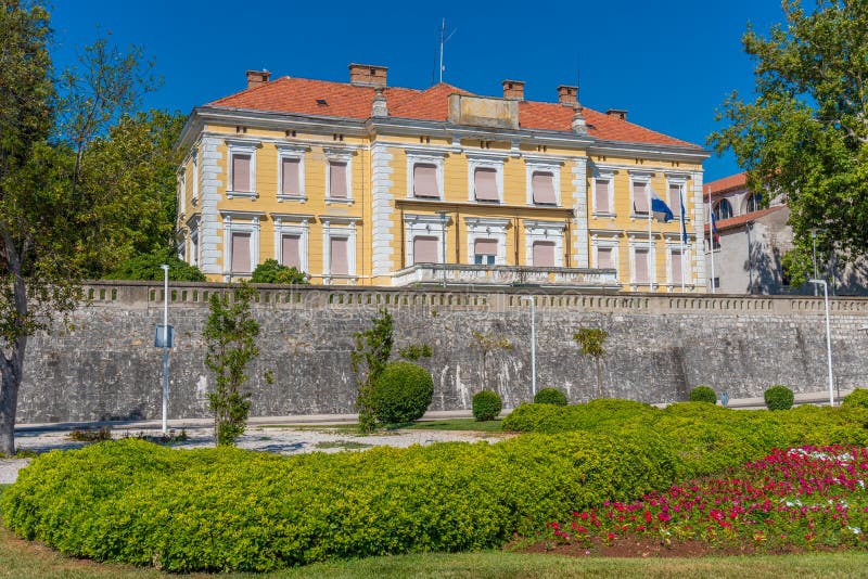 Town Hall in Croatian Town Zadar Stock Image - Image of hall ...