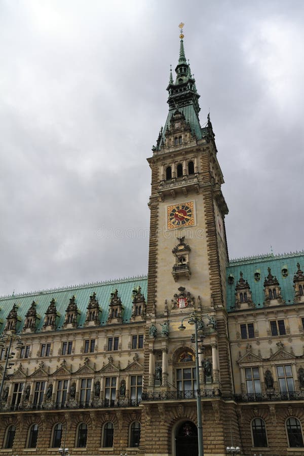 Town Hall, Hamburg, Germany Stock Image - Image of german, hall: 140742417