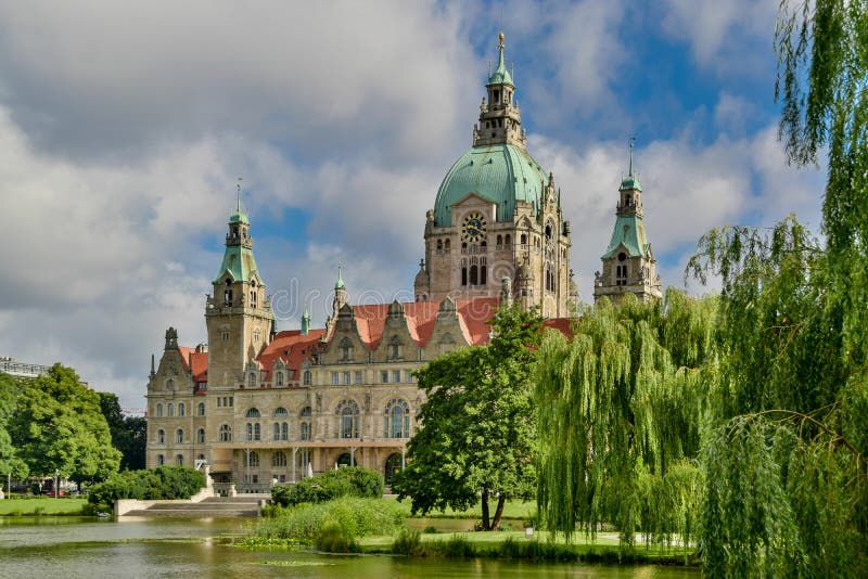 The town hall of Hanover stock photo. Image of surface - 58328408