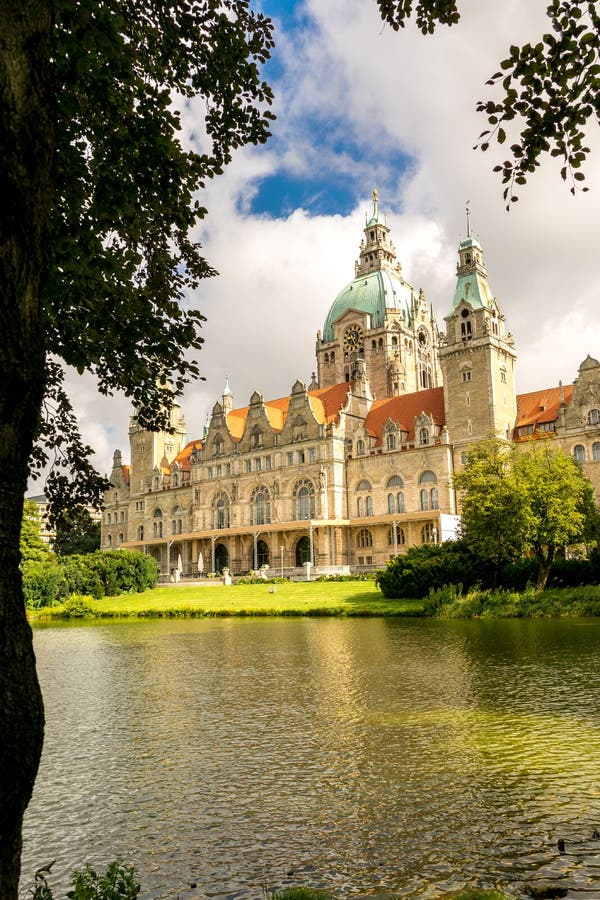 The town hall of Hanover stock photo. Image of park, mayor - 60253970