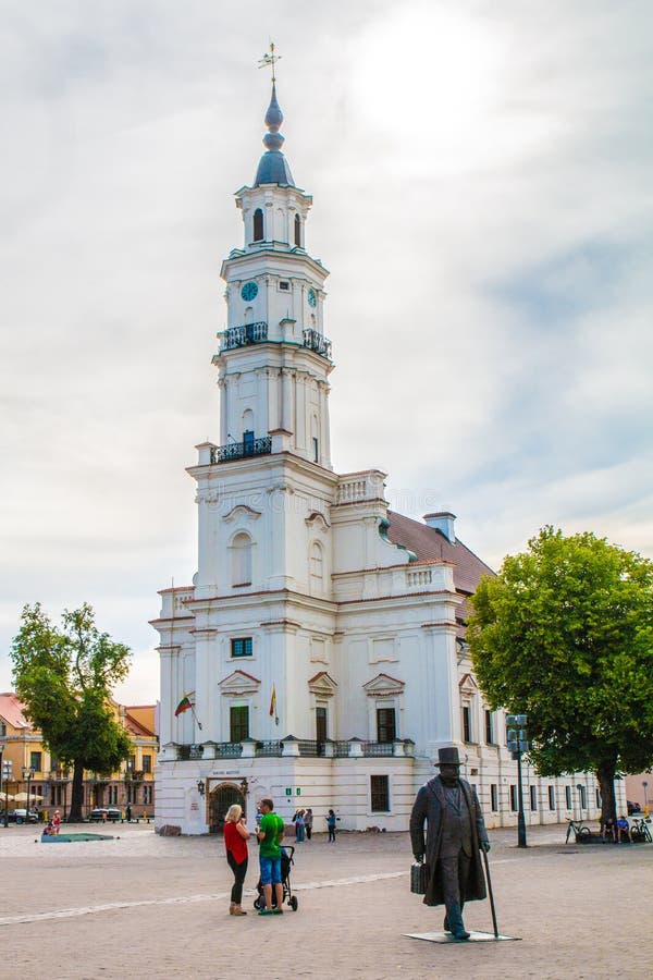 Town Hall of Kaunas in Town Hall Square Editorial Image - Image of ...