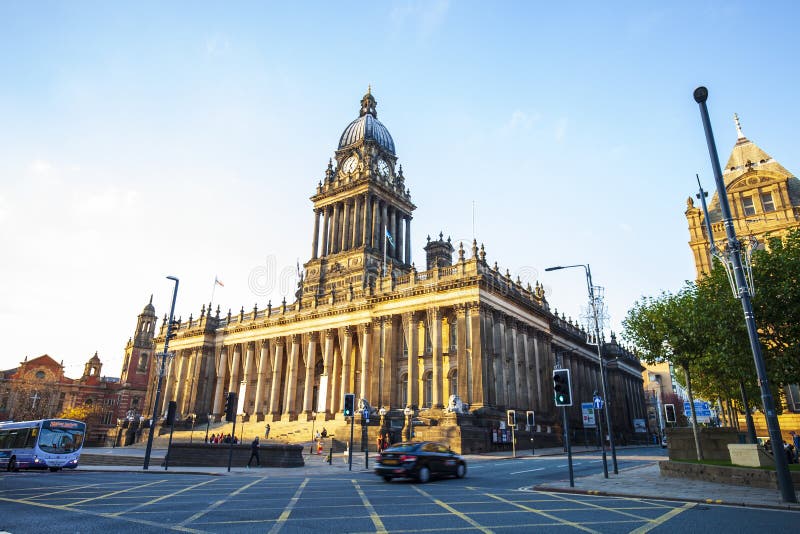 Town Hall in Leeds, Yorkshire, Great Britain. Editorial Stock Photo ...