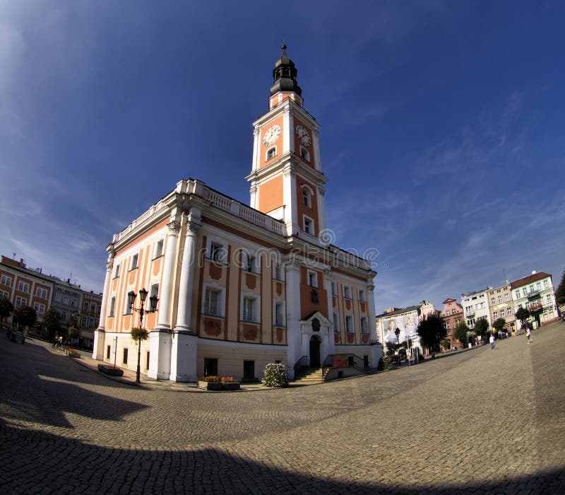 LESZNO, POLAND - FEBRUARY 16, 2019. An Older Man With A Dog On A Lead ...